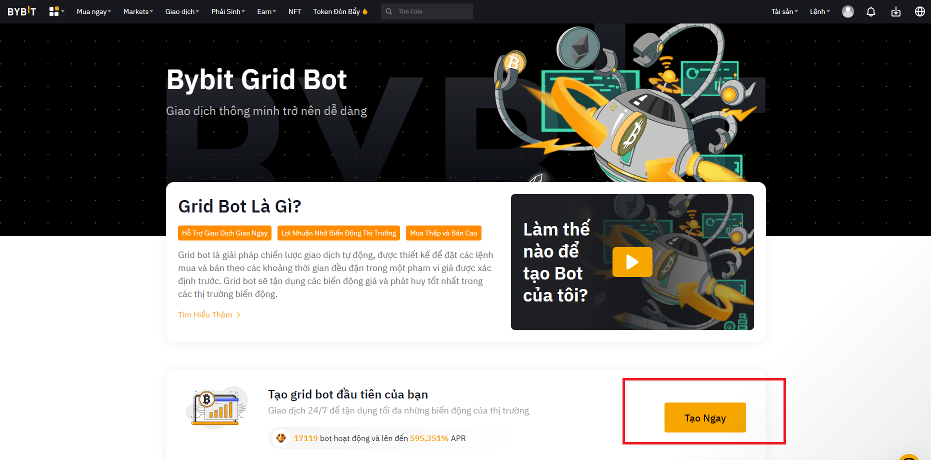 Bybit Grid Bots là gì? Hướng dẫn sử dụng Bots đầu tư tự động hiệu quả tại Bybit